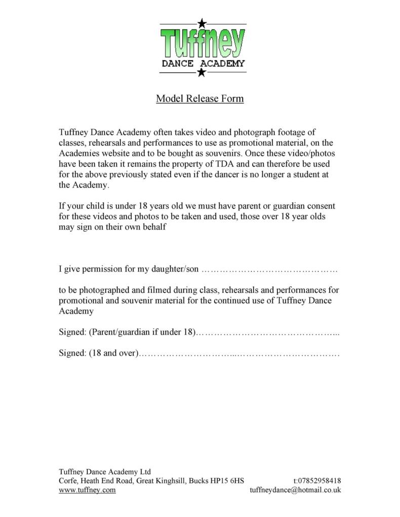 50 Best Model Release Forms (Free Templates) ᐅ TemplateLab