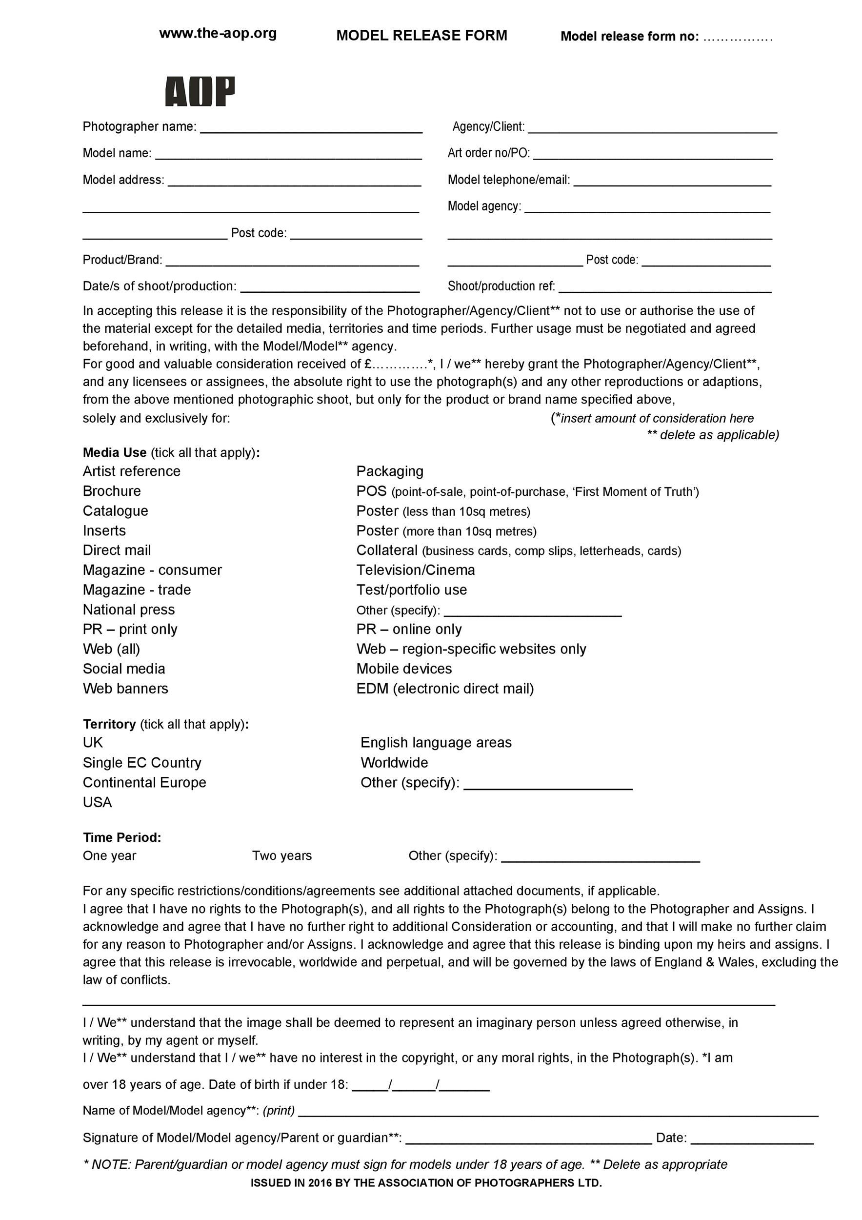 50 Meilleurs formulaires de décharge de modèle (modèles gratuits) ᐅ ...