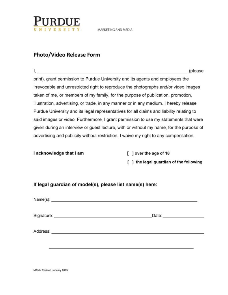 50 Best Model Release Forms (Free Templates) ᐅ TemplateLab