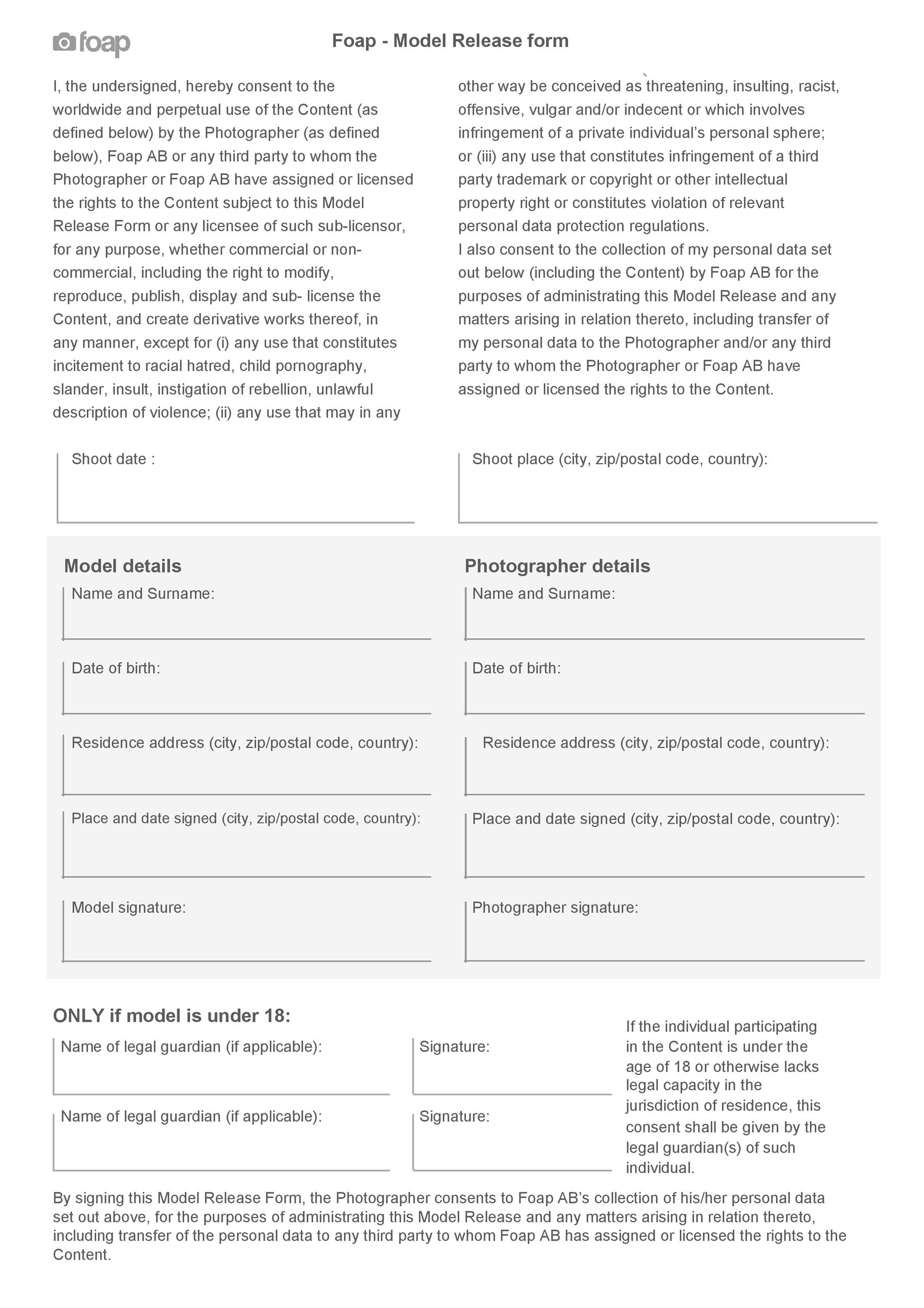 50 Meilleurs formulaires de décharge de modèle (modèles gratuits) ᐅ ...