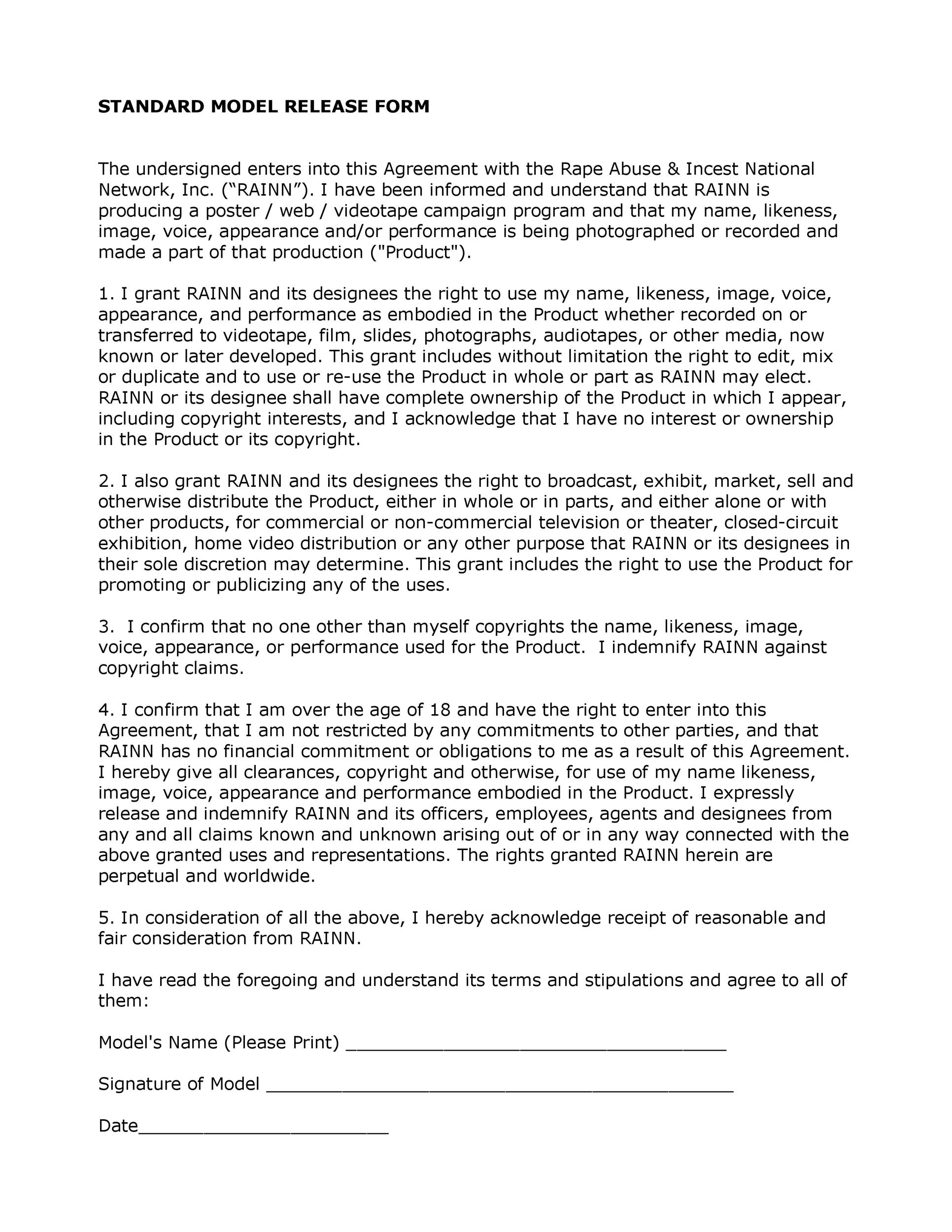 50 Meilleurs formulaires de décharge de modèle (modèles gratuits) ᐅ ...