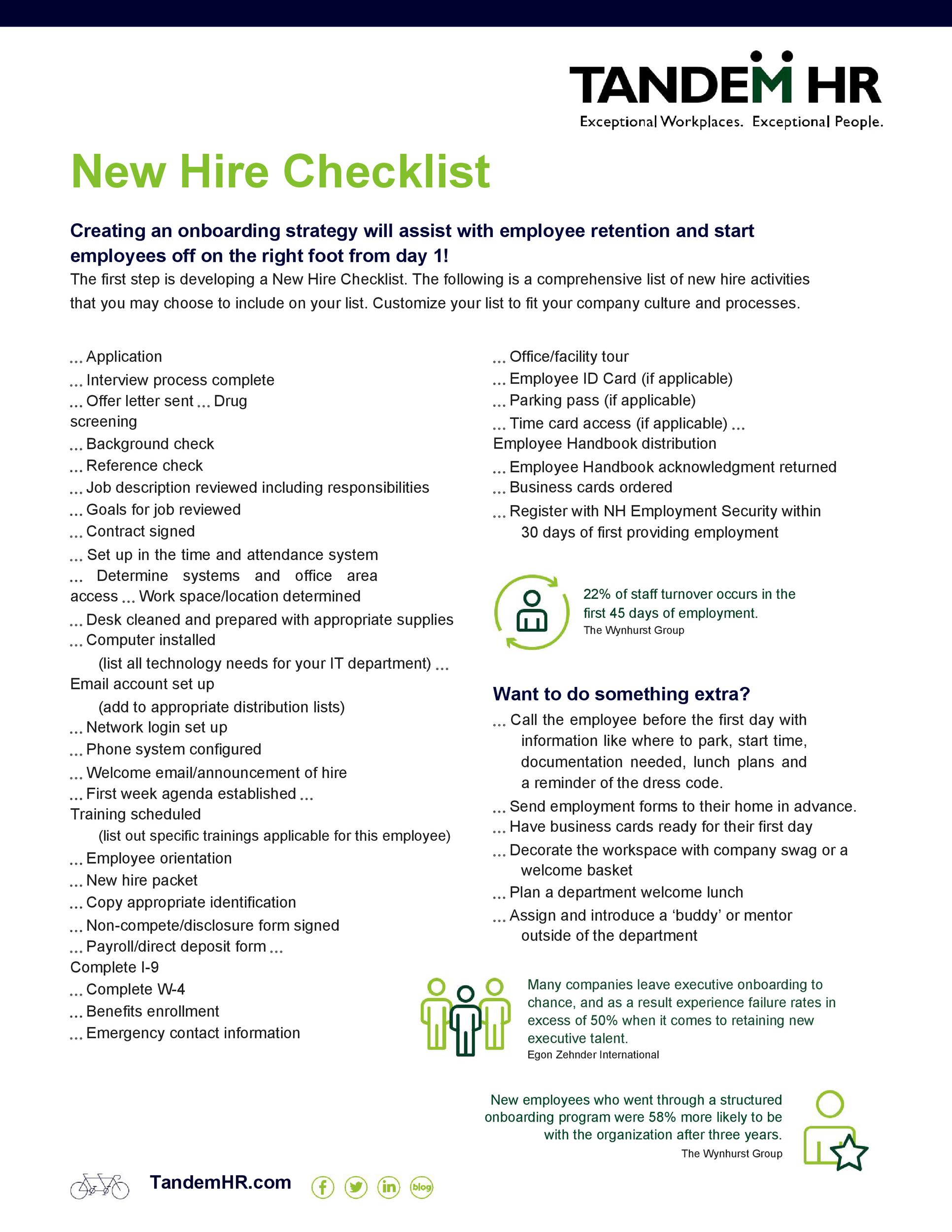 50 Useful New Hire Checklist Templates Forms TemplateLab 50 Useful New Hire Checklist Templates Forms TemplateLab