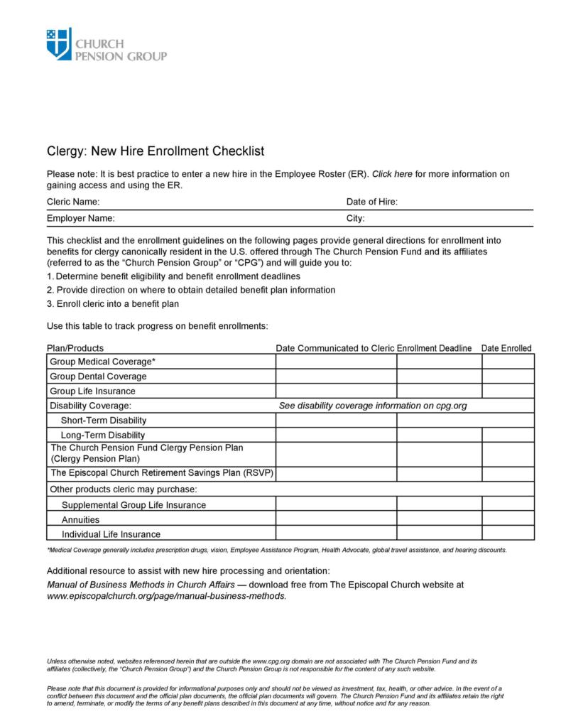 50 Useful New Hire Checklist Templates & Forms ᐅ TemplateLab
