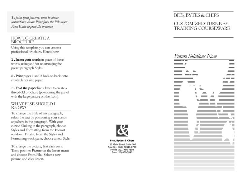 50 FREE Pamphlet Templates [Word / Google Docs] ᐅ TemplateLab