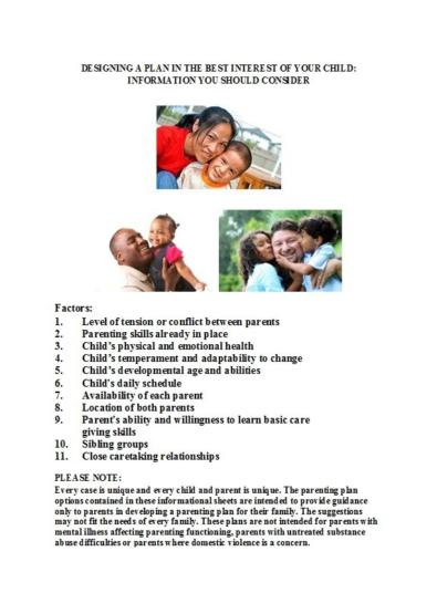 49 FREE Parenting Plan & Custody Agreement Templates