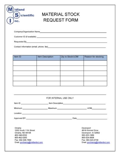 50 Professional Requisition Forms [Purchase / Materials / Lab]