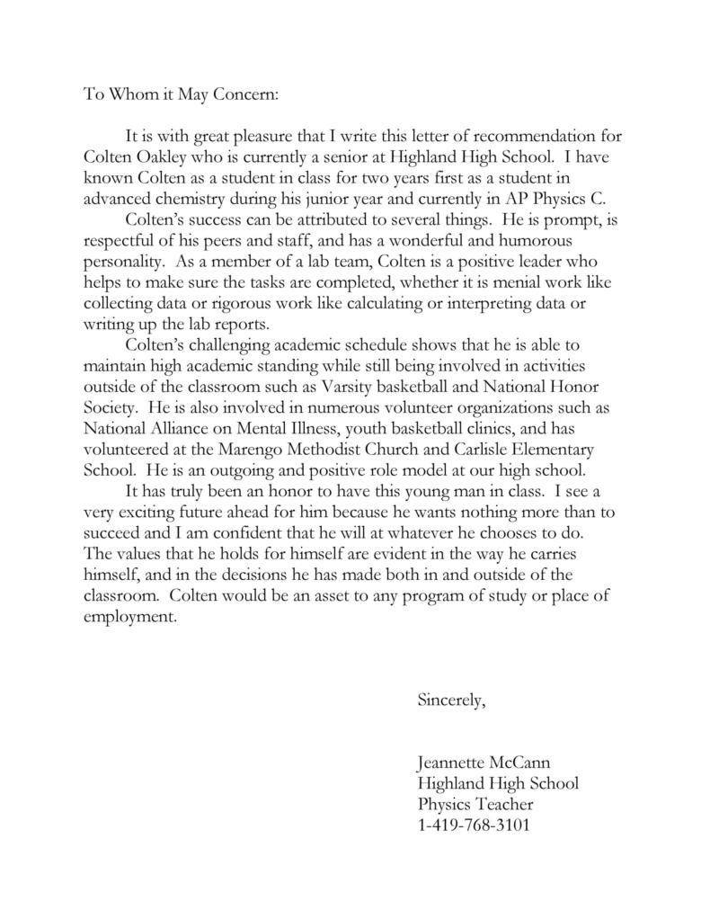 50 To Whom It May Concern Letter & Email Templates ᐅ TemplateLab