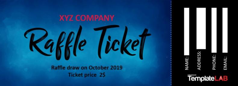 20+ Printable Raffle Ticket Templates [FREE] - TemplateLab