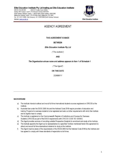 50 Free Agency Agreement Templates (MS Word) ᐅ TemplateLab