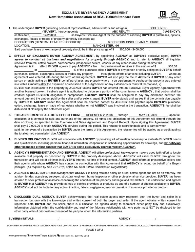 50 Free Agency Agreement Templates (MS Word) ᐅ TemplateLab