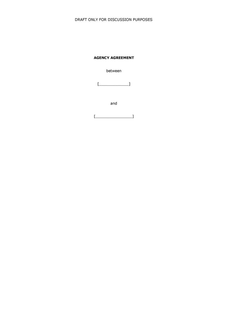 50 Free Agency Agreement Templates (MS Word) ᐅ TemplateLab