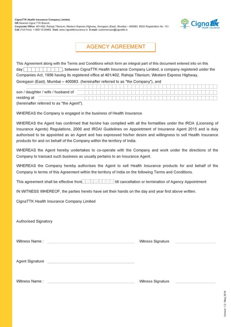 50 Free Agency Agreement Templates (MS Word) ᐅ TemplateLab