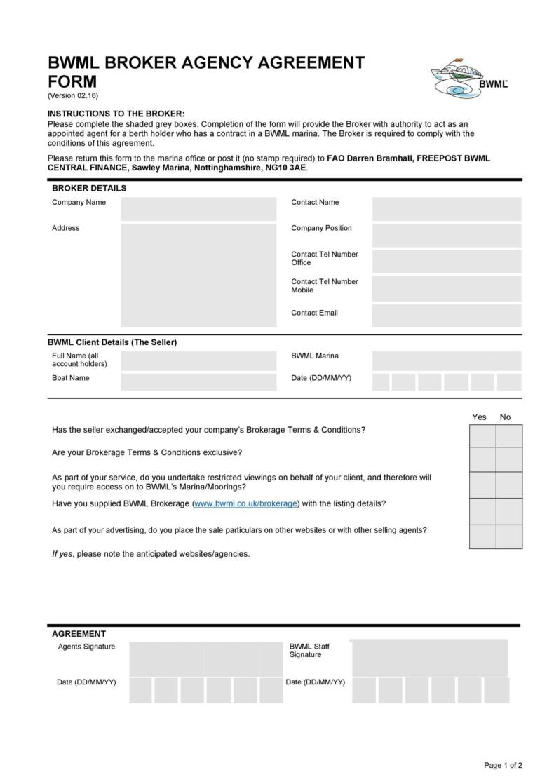 50 Free Agency Agreement Templates (MS Word) ᐅ TemplateLab