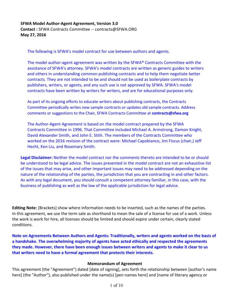 50 Free Agency Agreement Templates (MS Word) ᐅ TemplateLab