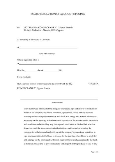 51 Best Board Resolution Templates & Samples ᐅ TemplateLab