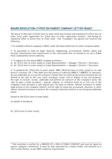 51 Best Board Resolution Templates & Samples ᐅ TemplateLab