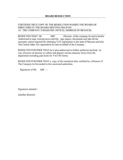 51 Best Board Resolution Templates & Samples ᐅ TemplateLab