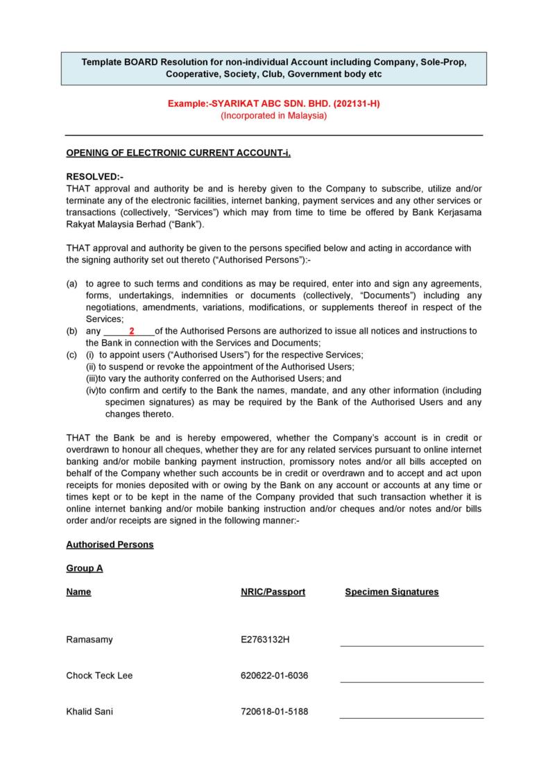 51 Best Board Resolution Templates & Samples ᐅ TemplateLab