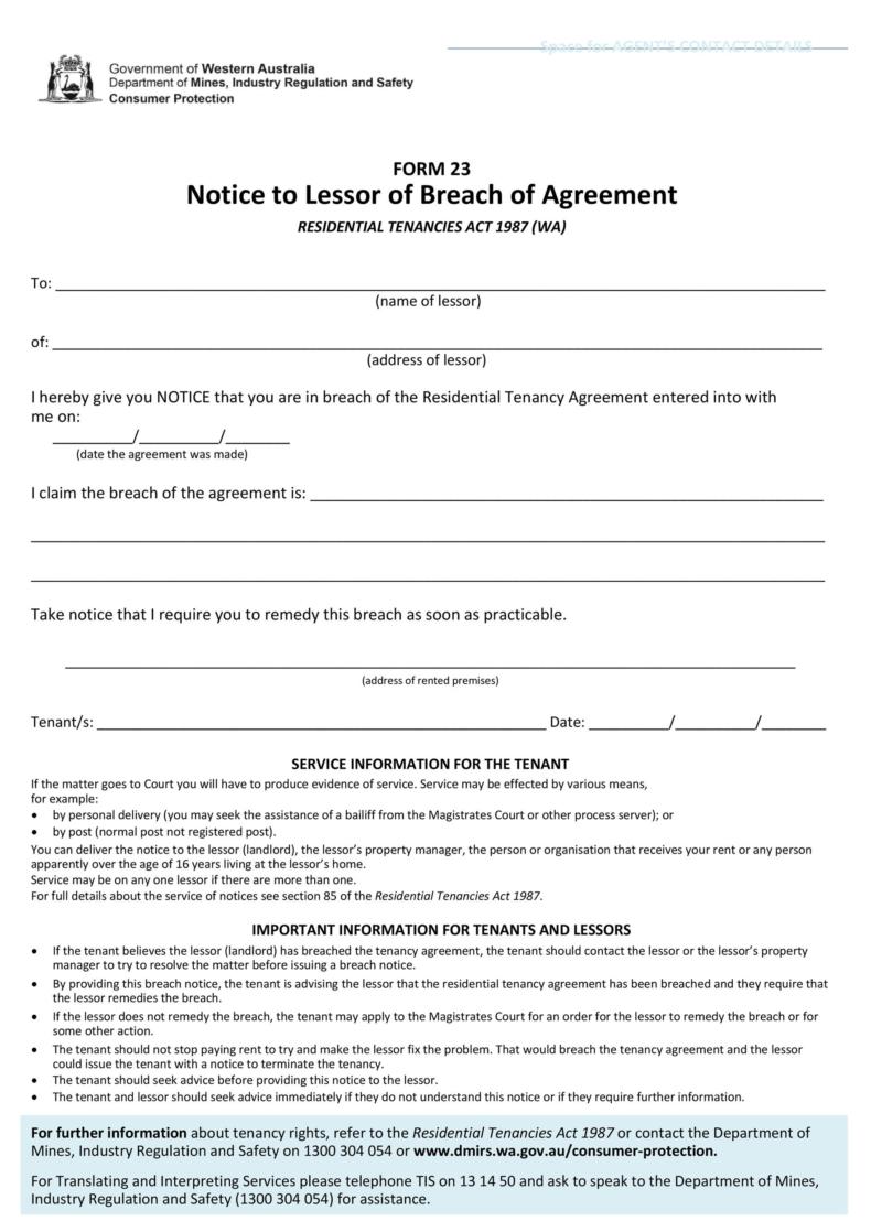 33 Professional Breach Of Contracts (Templates & Examples) ᐅ