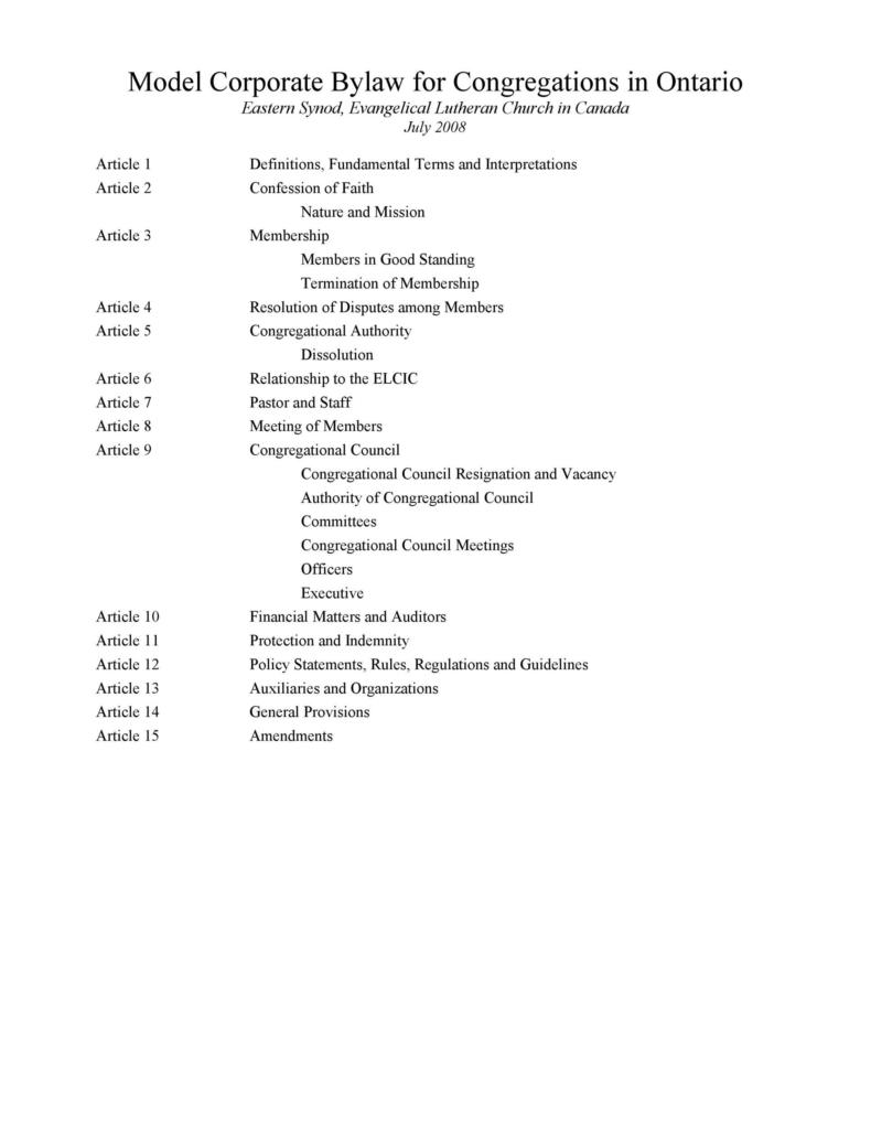 50 Simple Corporate Bylaws Templates & Samples ᐅ TemplateLab