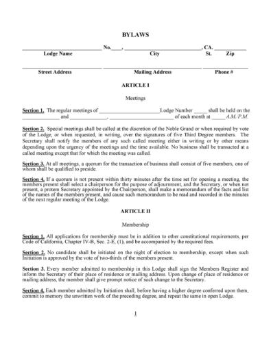 50 Simple Corporate Bylaws Templates & Samples ᐅ TemplateLab