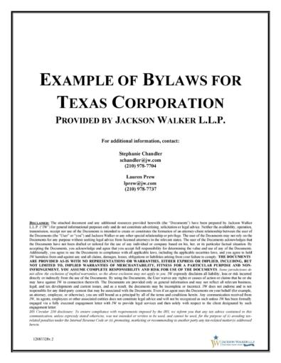 50 Simple Corporate Bylaws Templates & Samples ᐅ TemplateLab