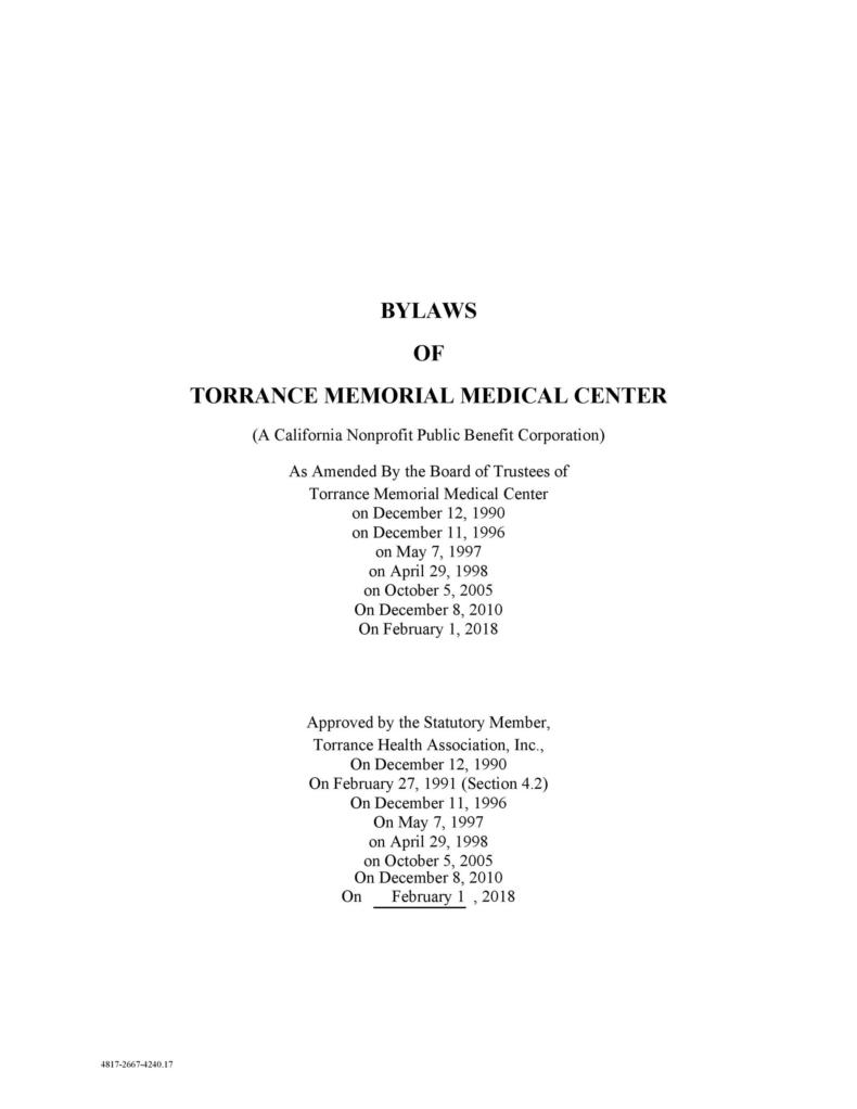 50 Simple Corporate Bylaws Templates & Samples ᐅ TemplateLab