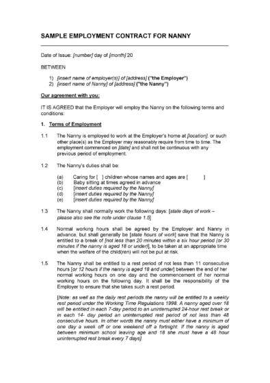 50 Daycare, Child Care & Babysitting Contract Templates [Free] ᐅ