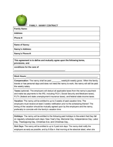 50 Daycare, Child Care & Babysitting Contract Templates [Free] ᐅ