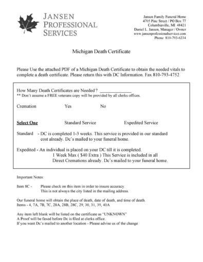 37 Blank Death Certificate Templates [100% FREE] ᐅ TemplateLab