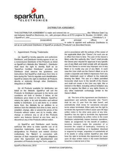 49 Best FREE Distribution Agreement Templates ᐅ TemplateLab