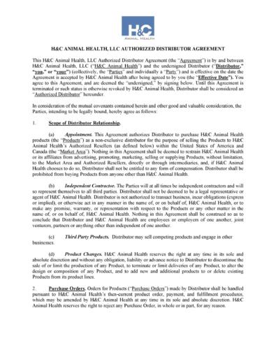 49 Best FREE Distribution Agreement Templates ᐅ TemplateLab