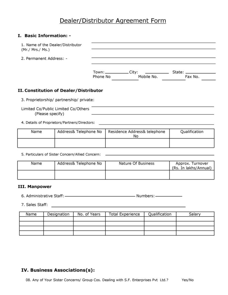 49 Best FREE Distribution Agreement Templates ᐅ TemplateLab