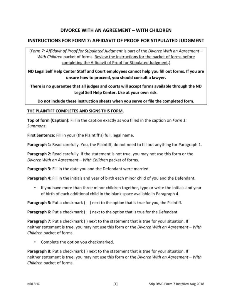 42 Printable Divorce Agreement Templates [Word]