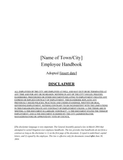 42 Best Employee Handbook Templates & Examples ᐅ TemplateLab