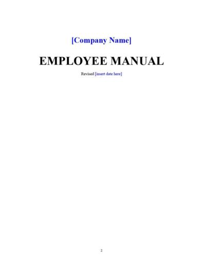 42 Best Employee Handbook Templates & Examples ᐅ TemplateLab
