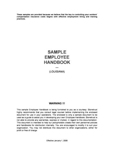 42 Best Employee Handbook Templates & Examples ᐅ TemplateLab
