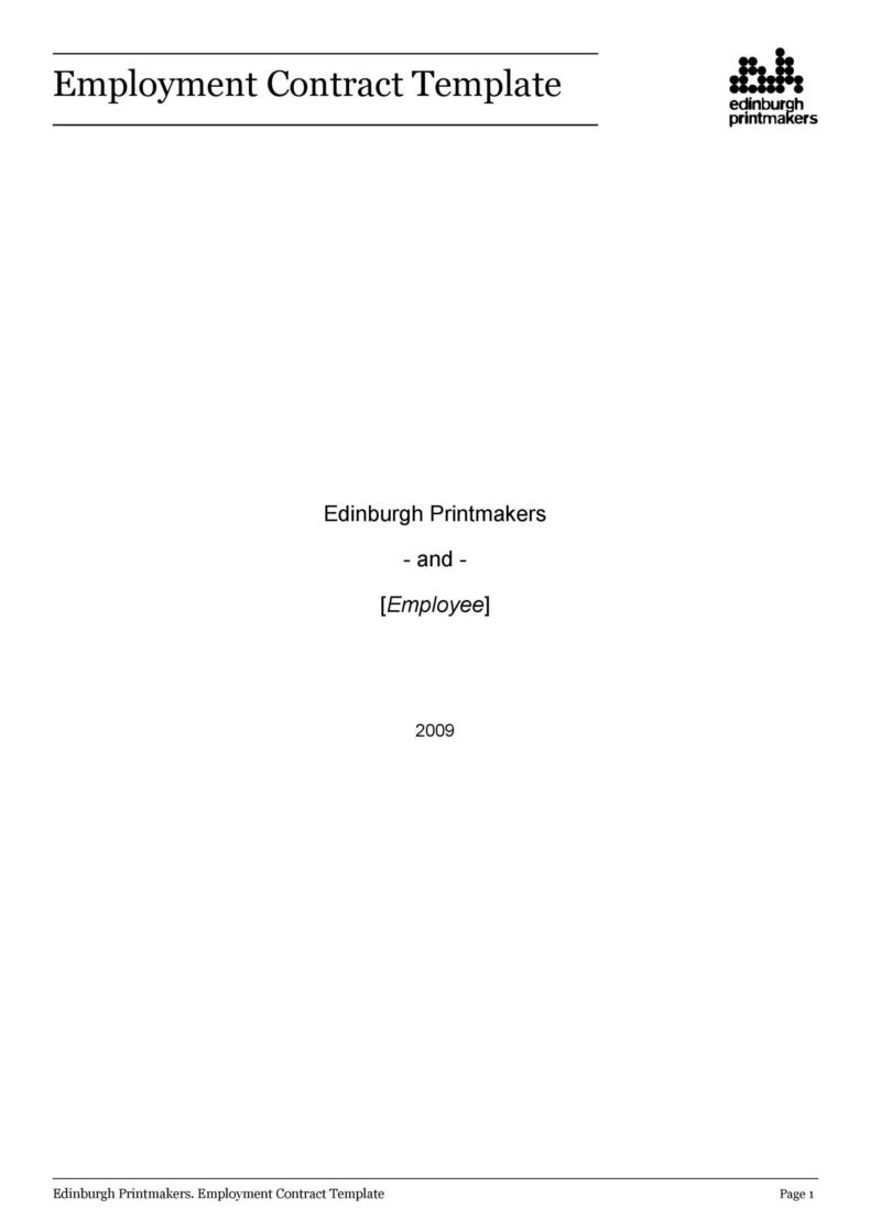 50 Ready-to-use Employment Contracts (Samples & Templates) ᐅ