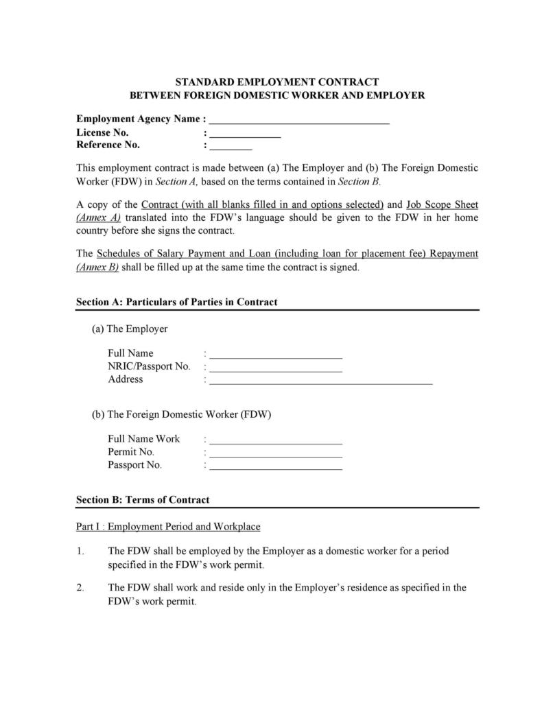 50 Ready-to-use Employment Contracts (Samples & Templates) ᐅ