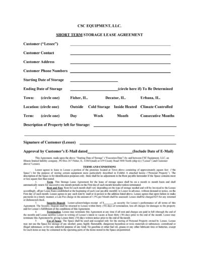 44 Simple Equipment Lease Agreement Templates [Word, PDF]