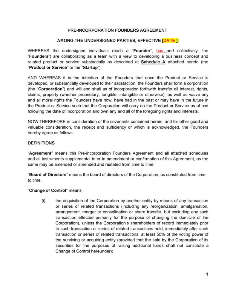 22 Great Founders Agreement Tramples [For ANY Startup] ᐅ