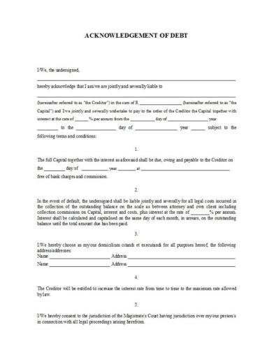 41 Free IOU Templates (I Owe You) ᐅ TemplateLab