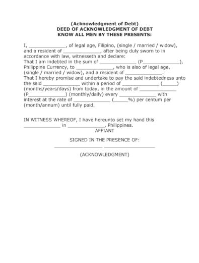 41 Free IOU Templates (I Owe You) ᐅ TemplateLab