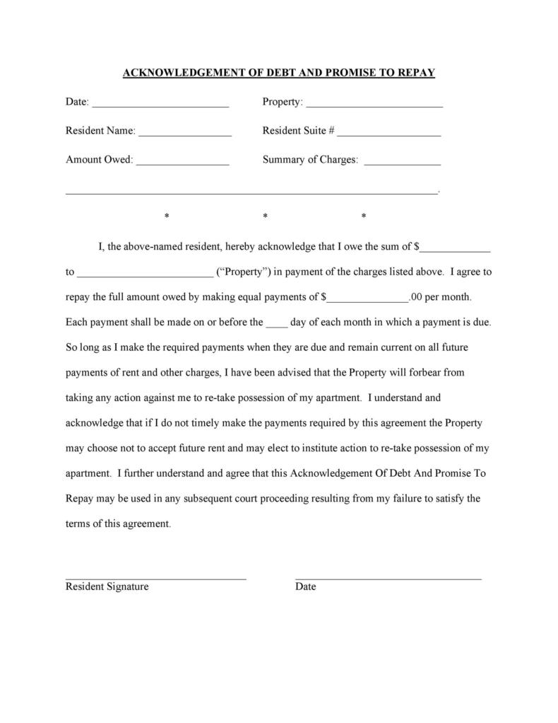 41 Free IOU Templates (I Owe You) ᐅ TemplateLab