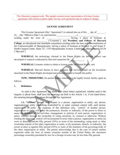 50 Professional License Agreement Templates ᐅ TemplateLab