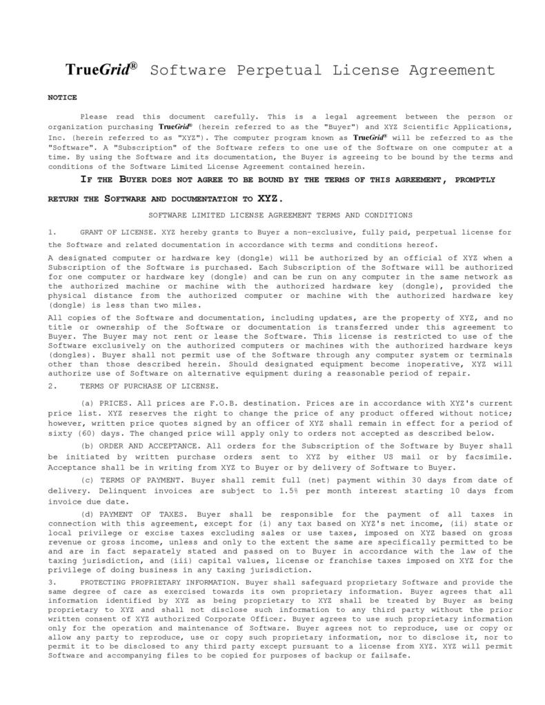 50 Professional License Agreement Templates ᐅ TemplateLab