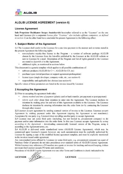 50 Professional License Agreement Templates ᐅ TemplateLab