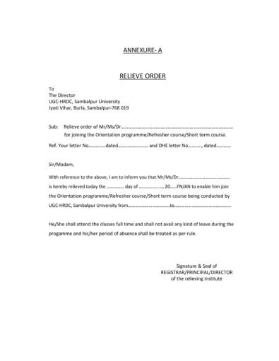 37 Professional Relieving Letters (Free Templates) ᐅ TemplateLab