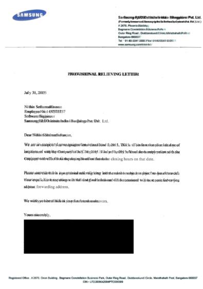 37 Professional Relieving Letters (Free Templates) ᐅ TemplateLab