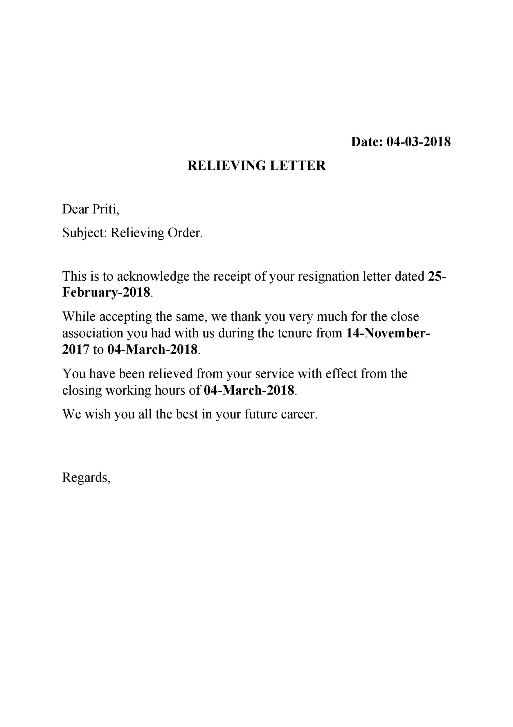 Experience Certificate Relieving Order Lecturer Acade Vrogue co